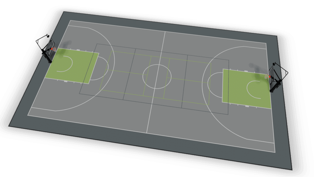Premium Basketball Courts - Modular Flooring & Mega Slam Hoops - OnCourt
