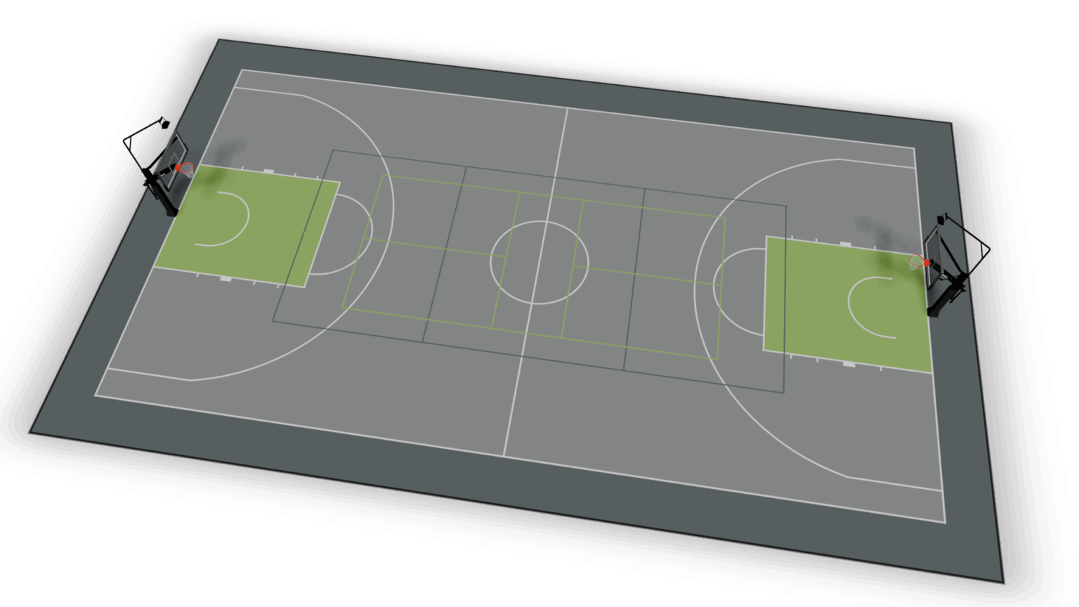 Premium Basketball Courts - Modular Flooring & Mega Slam Hoops - OnCourt